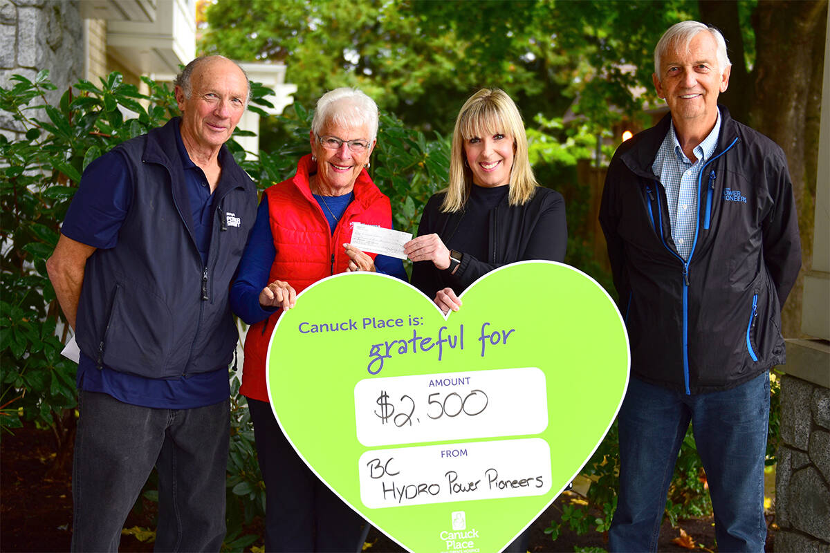 BC Hydro Power Pioneers donate to Abbotsford’s Dave Lede House - The Abbotsford News