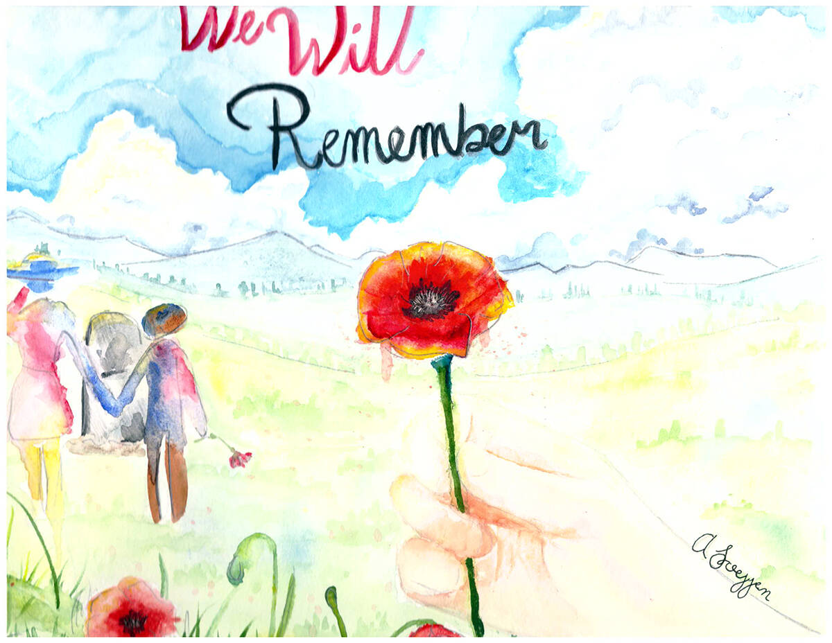 Students master the art of depicting Remembrance Day - Chemainus Valley ...