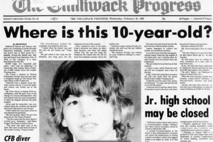 Rcmp Renew Call For Info On Girl Who Went Missing 35 Years Ago The Chilliwack Progress 5720