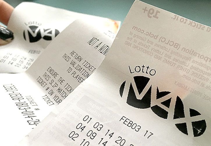 Lotto max free ticket store