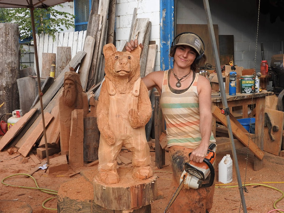 Budding Quebecois artist learns the craft of wood carving in Fernie Fernie BC News