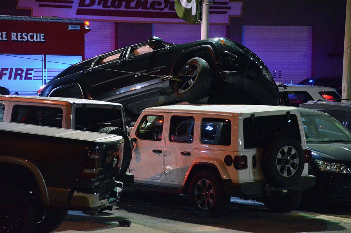 Video Jeep On Jeep Crash Sends One To Hospital In Langley Langley