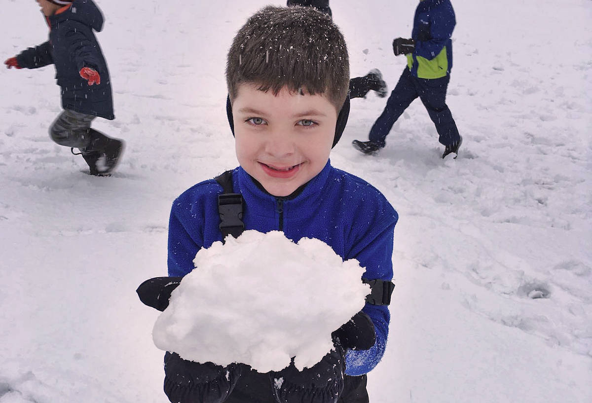 PHOTOS: Aldergrove students make snow memories at school - Langley ...