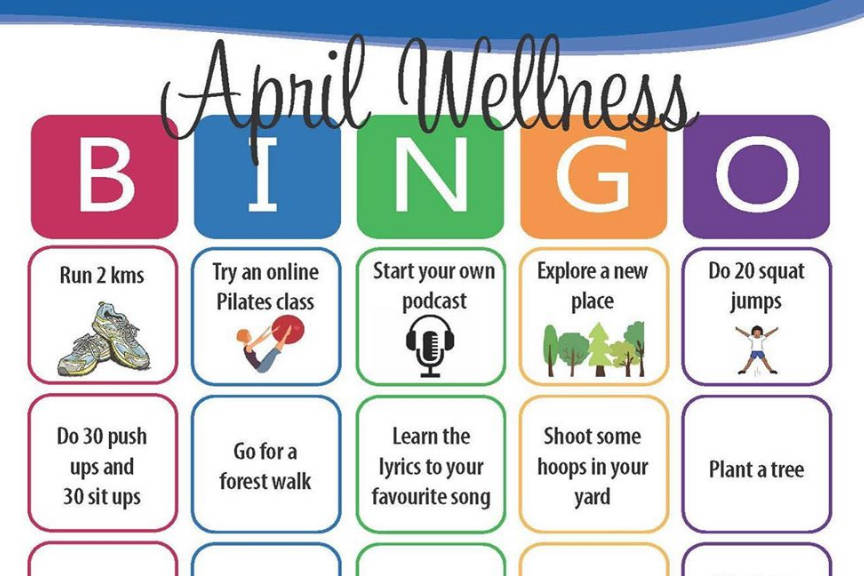 City of Nanaimo helps residents stave off boredom with ‘wellness bingo ...