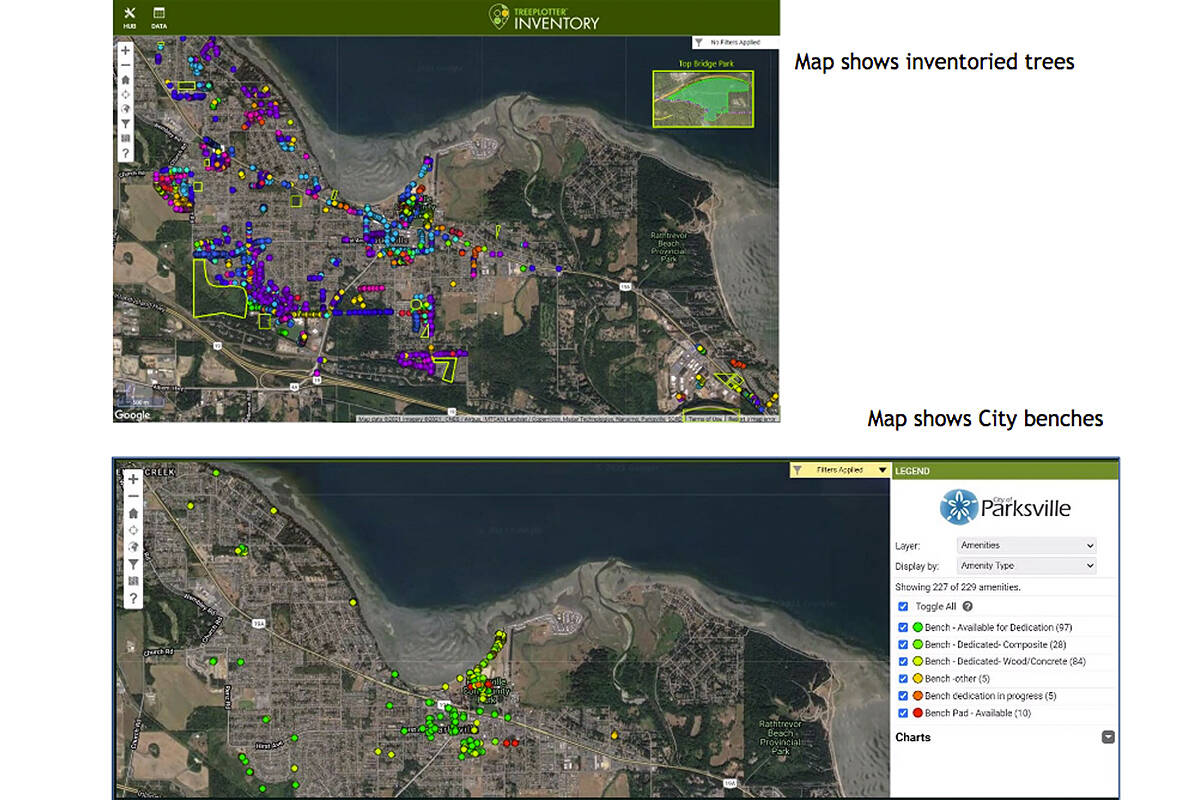 City of Parksville uses tree mapping software for inventory, planning ...