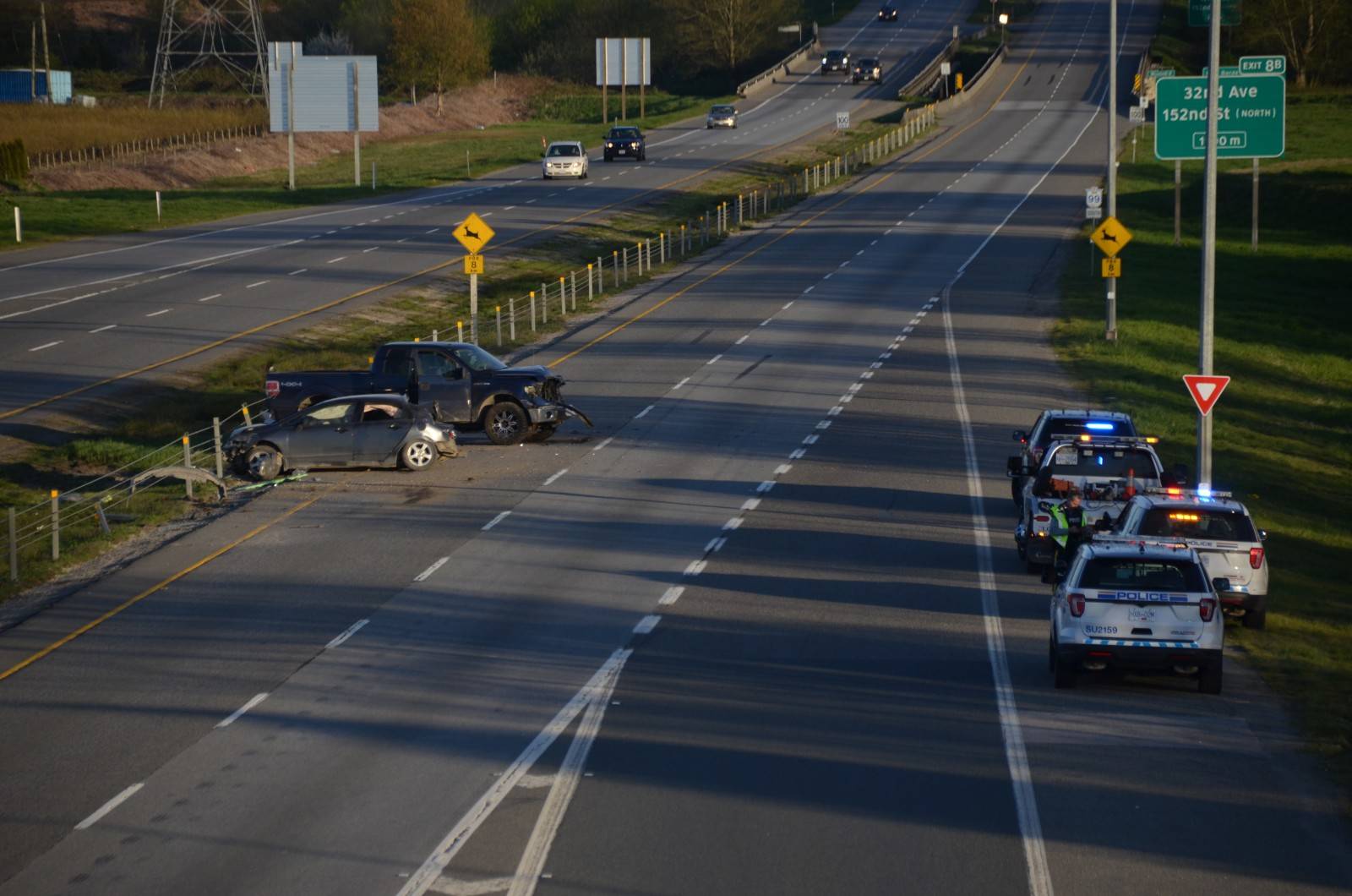 Video Serious Two Vehicle Crash Closes Highway 99 Southbound In South