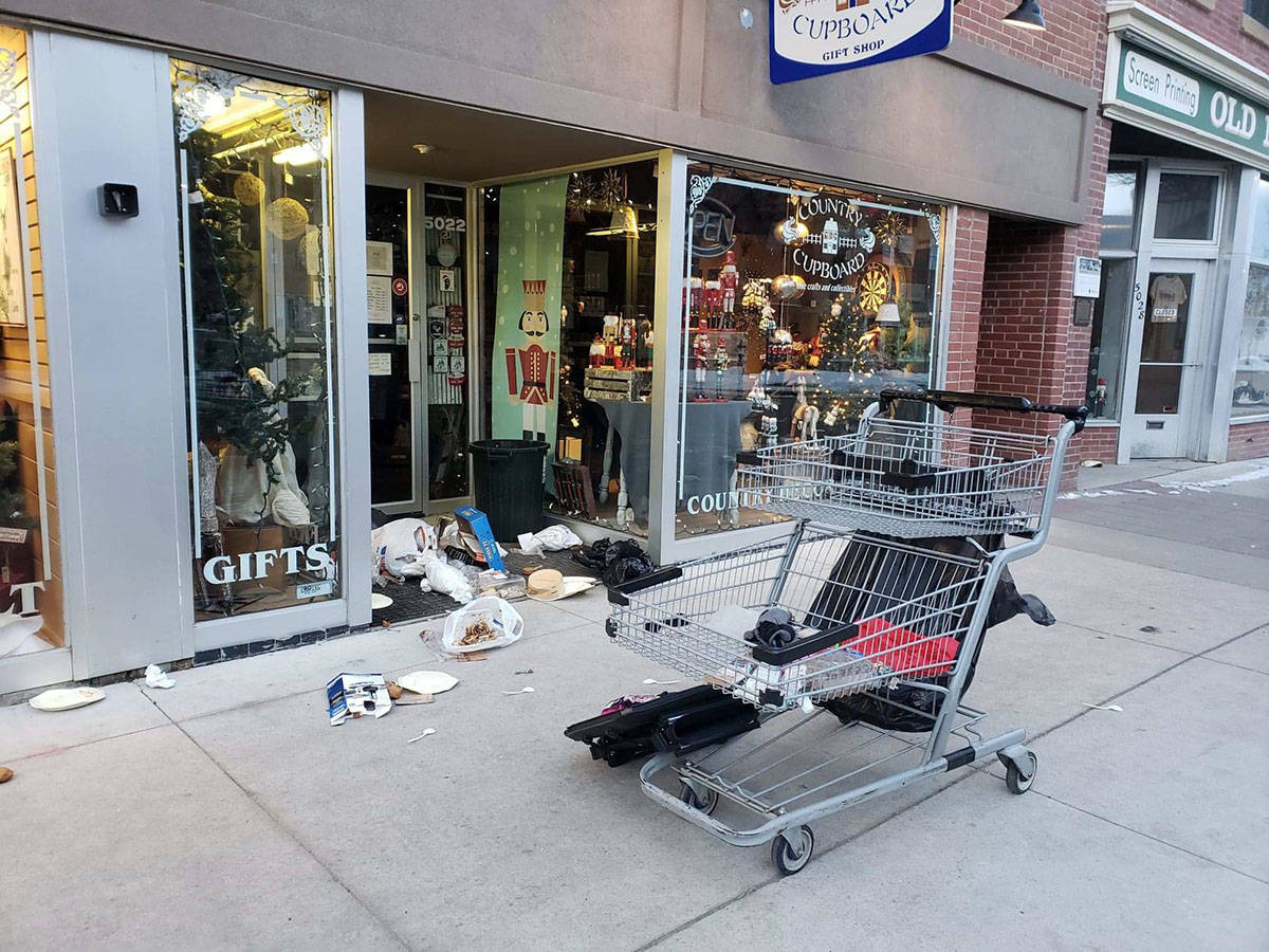Photos: Part of downtown Red Deer covered in trash over the weekend ...