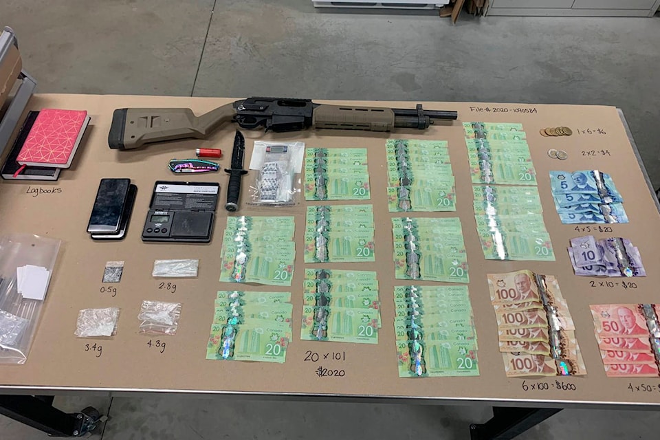 Rcmp Seize Cash Drugs And Gun During Routine Traffic Stop Red Deer