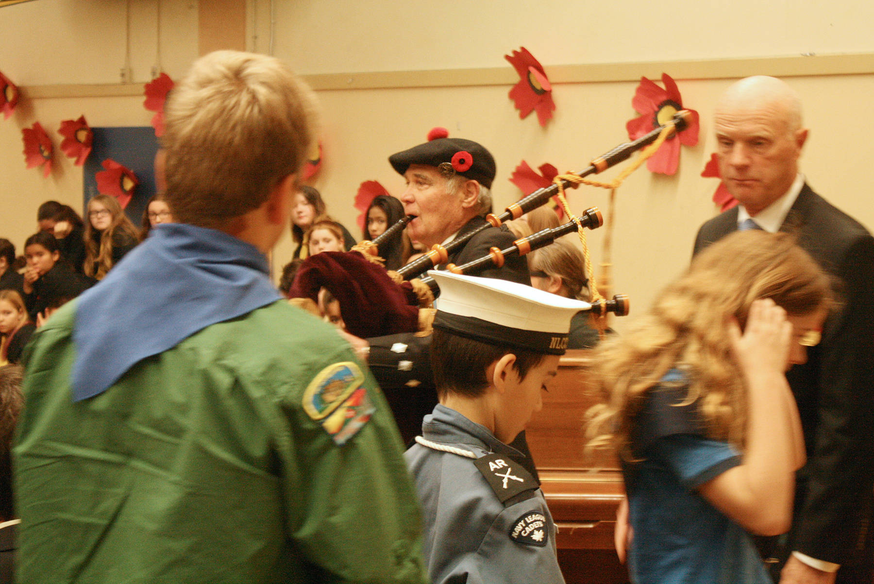 Glanford remembers with student-led assembly - Saanich News