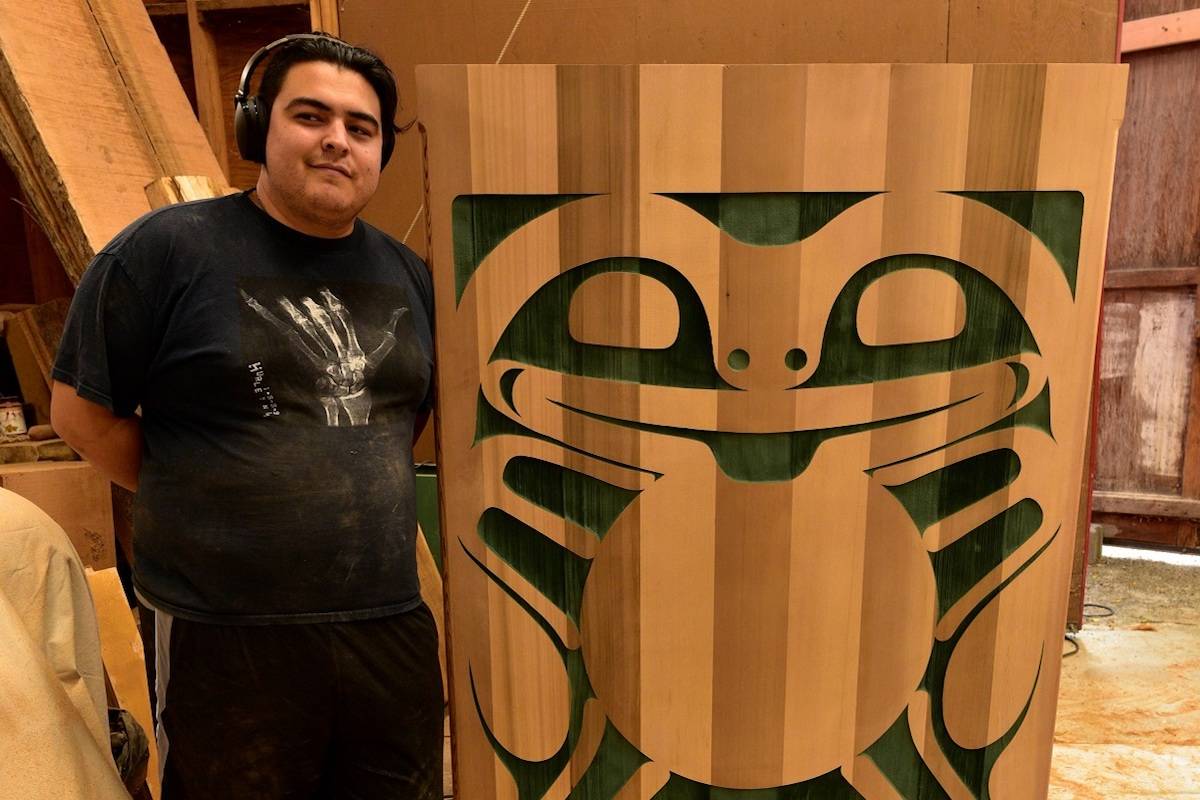 Coast Salish artist creates huge drums to soothe the earth - Saanich News