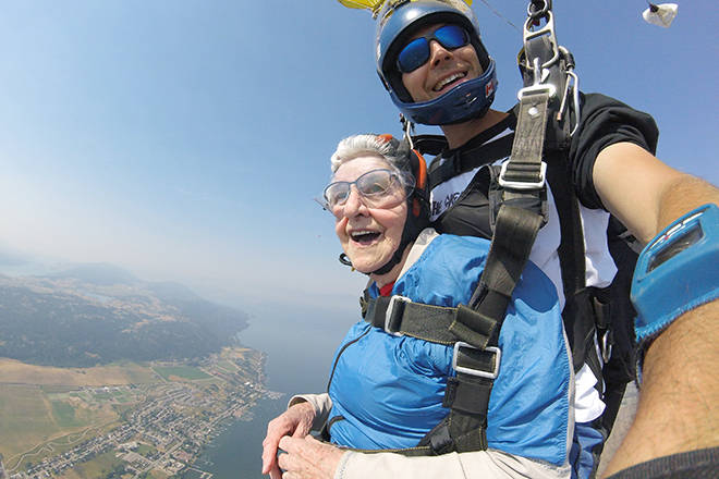 Skydiving granny takes her leap - Salmon Arm Observer