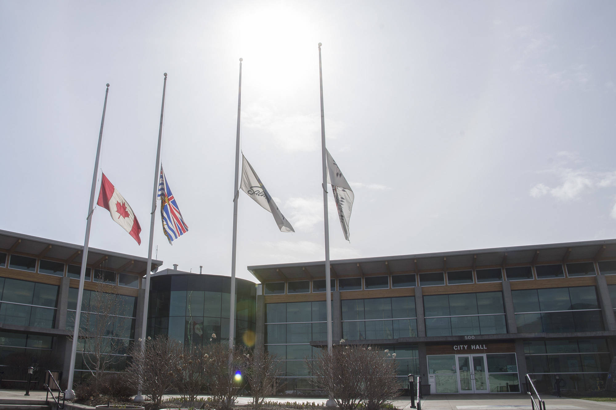 Salmon Arm flies flags at half mast in support of bus crash victims - Salmon Arm Observer