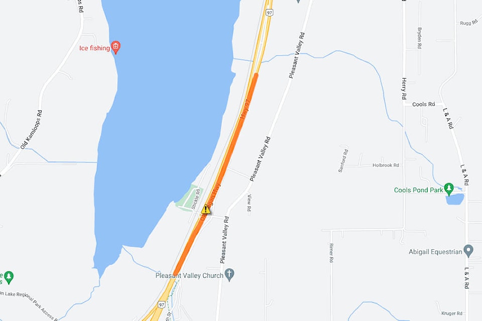 Highway 97 Crash North Of Vernon Causes Delays Revelstoke Review