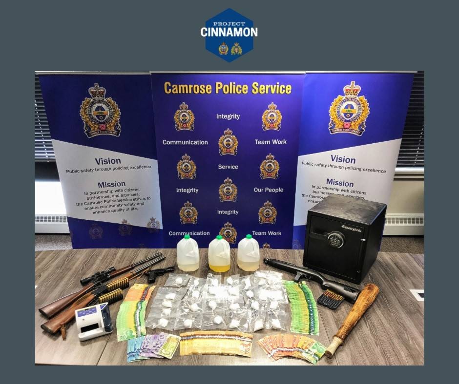 Camrose Police Service And Wetaskiwin Rcmp Make Arrests And Seizures In