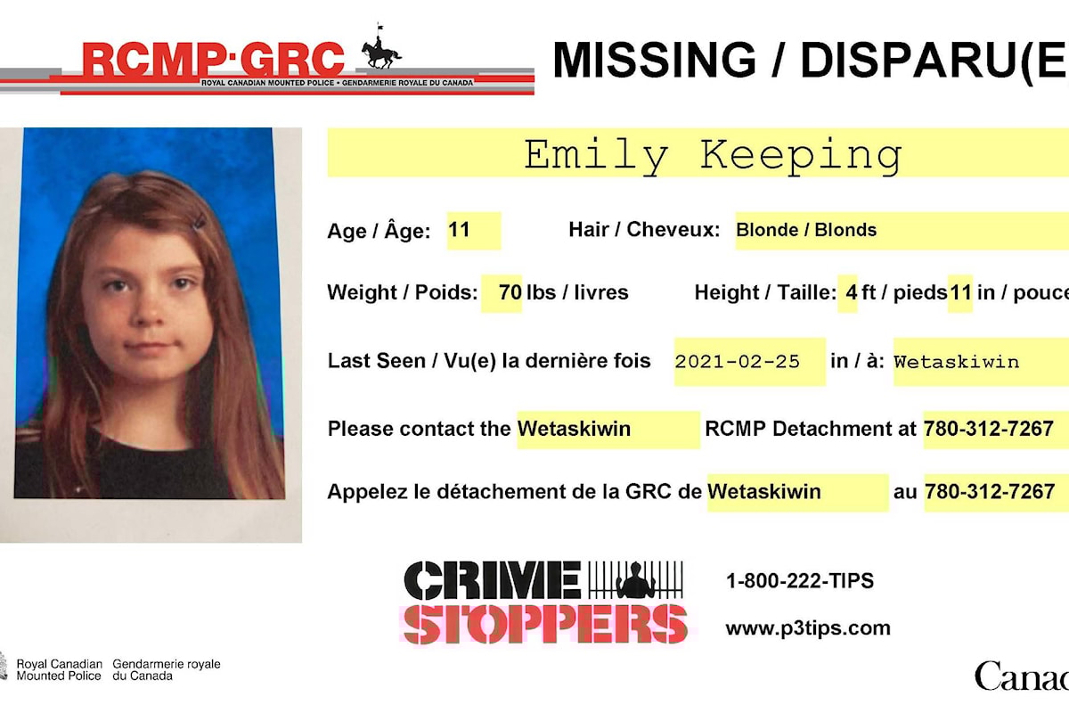Update Wetaskiwin Rcmp Seek Assistance In Locating Missing 11 Year Old Sylvan Lake News 1074