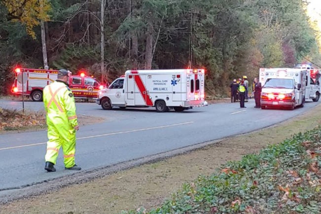 Yellow Point Road Closed At Scene Of Serious Crash Vancouver Island