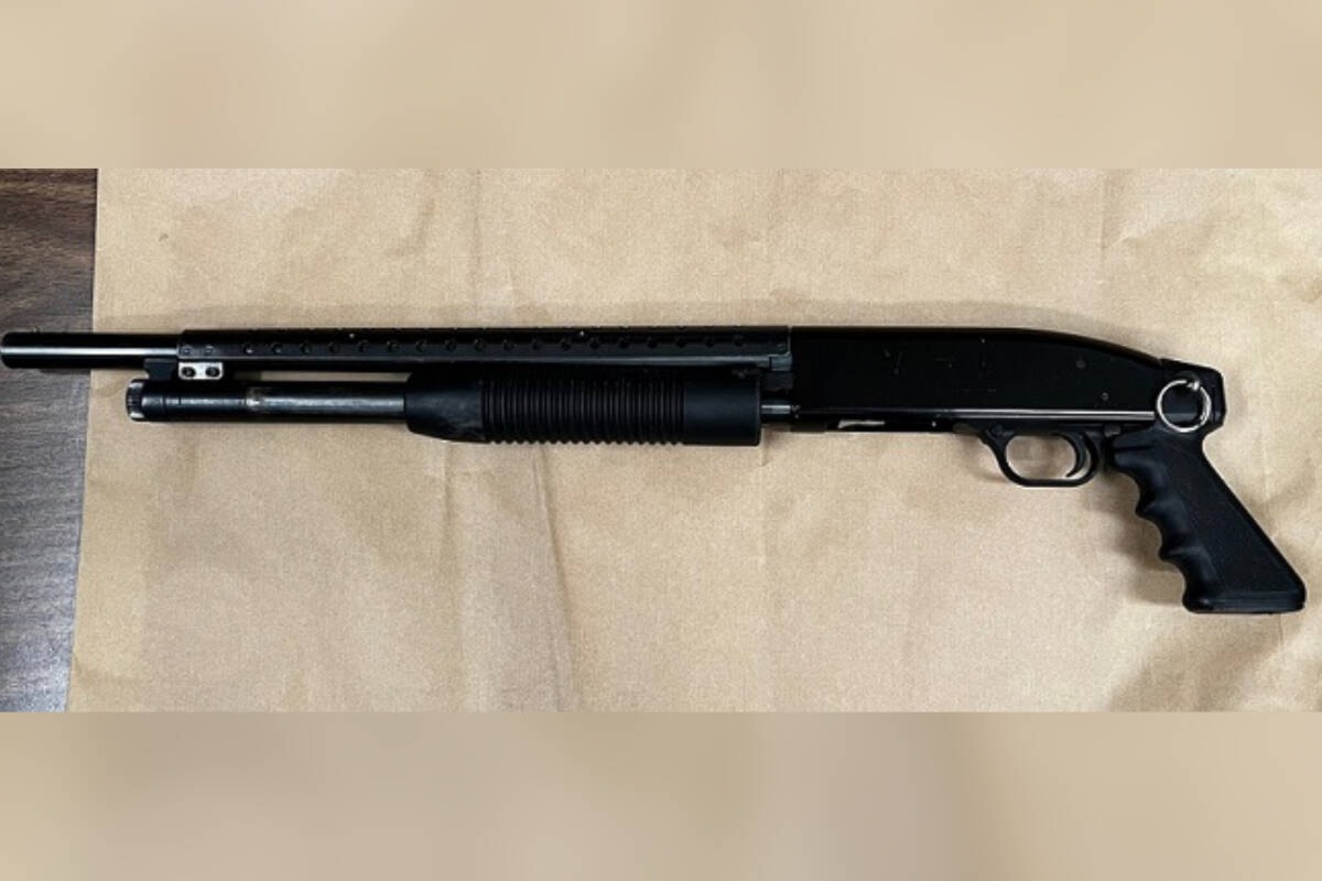 Man arrested in Langford after stolen shotgun found during well-being ... Man arrested in Langford after stolen shotgun found during well-being ...