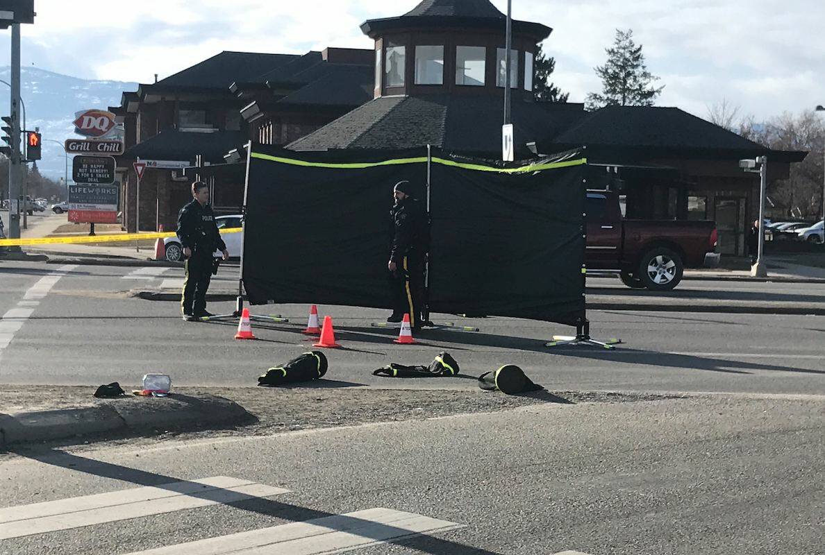 UPDATE: Woman dead after hit by semi-trailer in Kelowna - Vernon Morning Star
